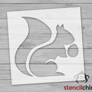 Squirrel Stencil, Woodland Animal Stencil, Kids DIY Art Stencil, Forest ...
