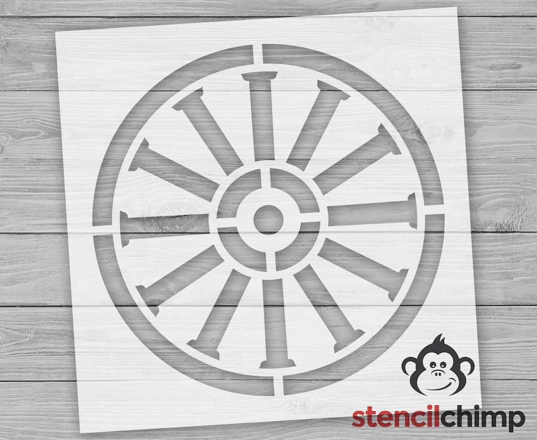 Stencil, Wagon Wheel Stencil, Wild West Stencil, Cowboy Stencil, Wagon ...