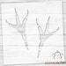 Hawk Print Stencil Talon Stencil Crows Feet Stencil Animal Print School ...