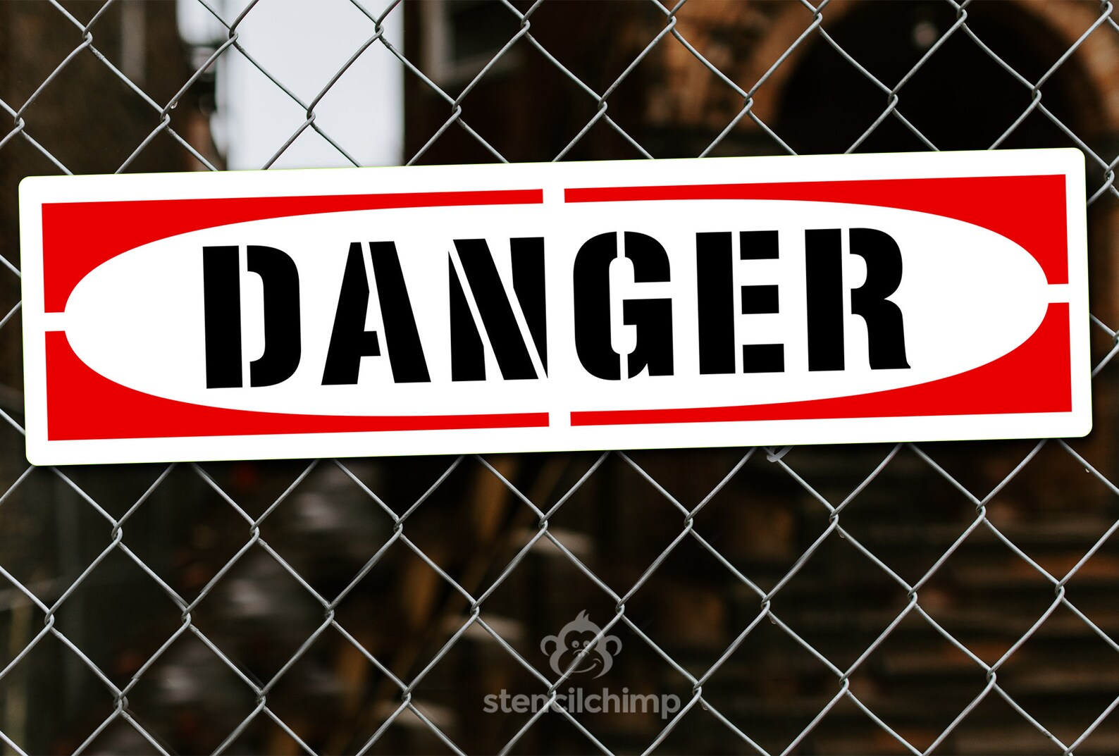 Danger Sign Stencil for Sign Painting, Warning Stencil for Wood Sign ...
