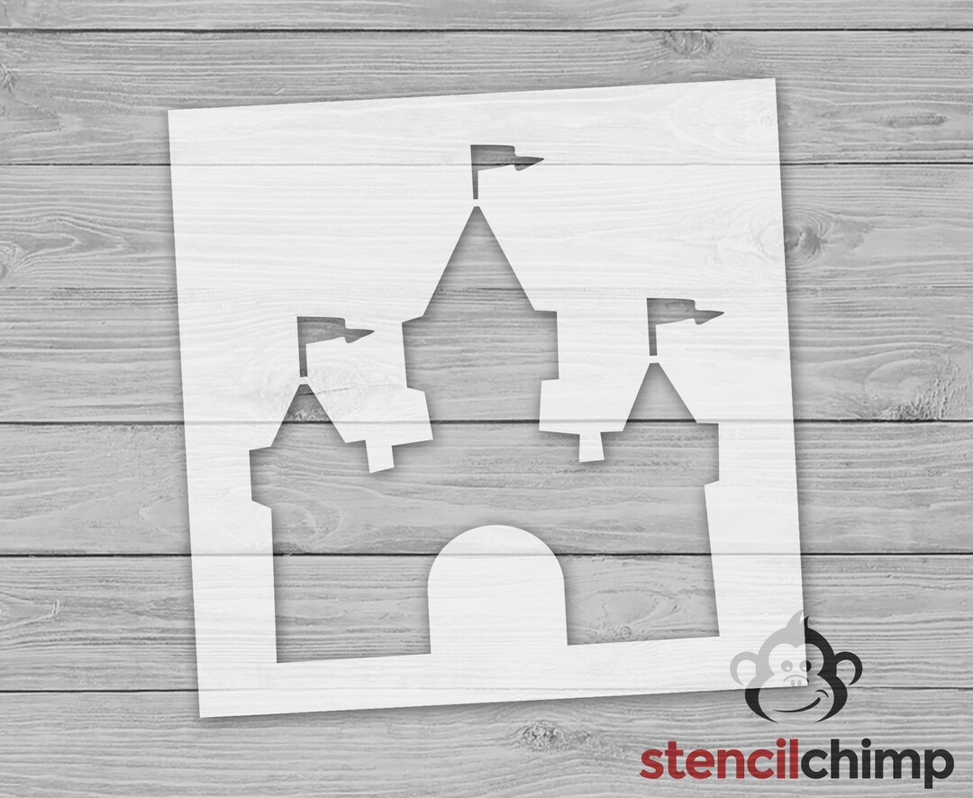 King's Castle Stencil for Birthday Party, Princess Castle Stencil for ...