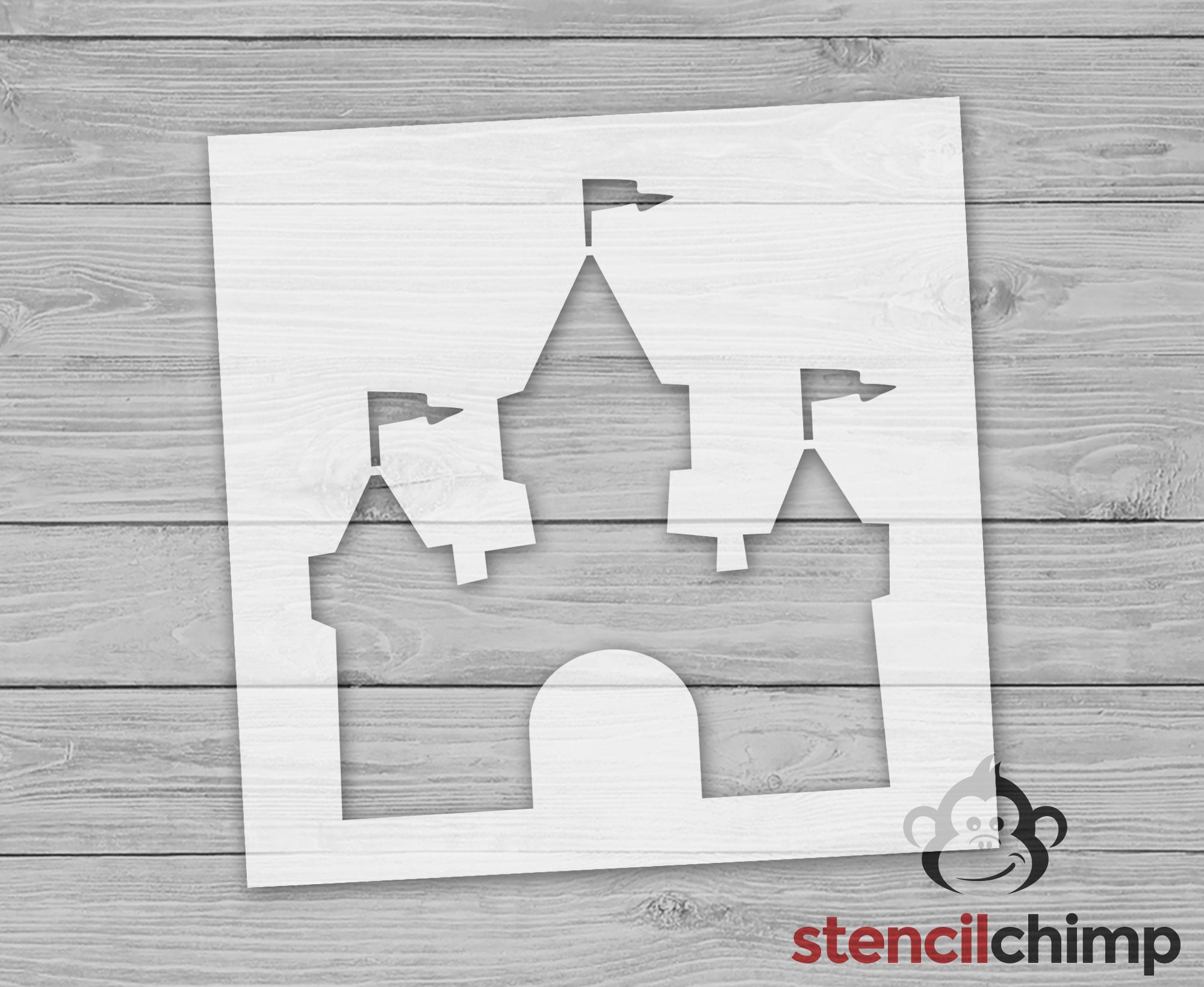 Castle Stencil Template