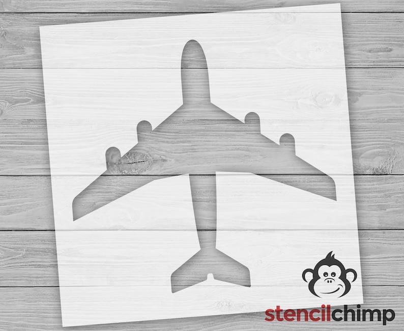 Stencil Airplane Stencil Plane Stencil Commercial Jetliner - Etsy