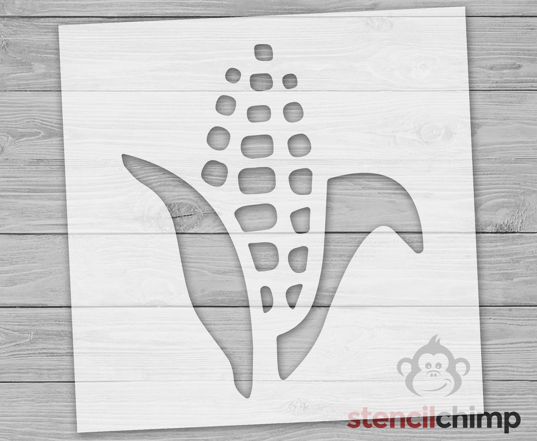 Stencil, Corn Cobb Stencil, Vegetable Stencil for Garden, Garden Sign ...