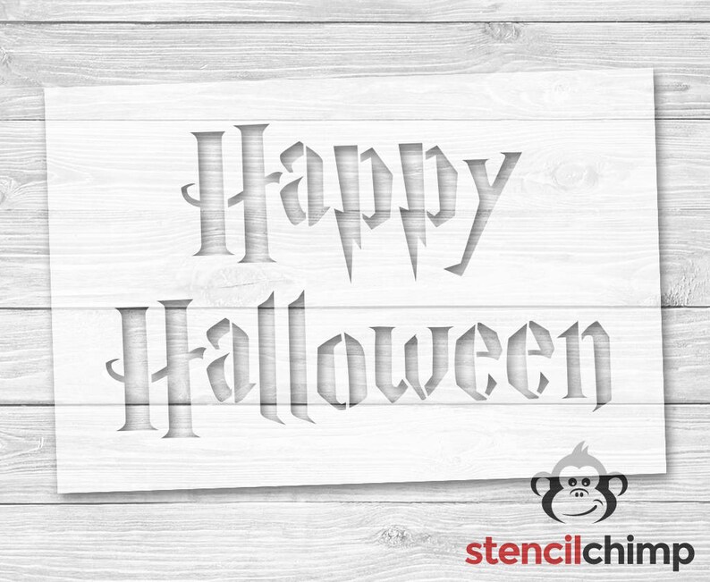 Happy Halloween Stencil October Stencil October Stencil | Etsy