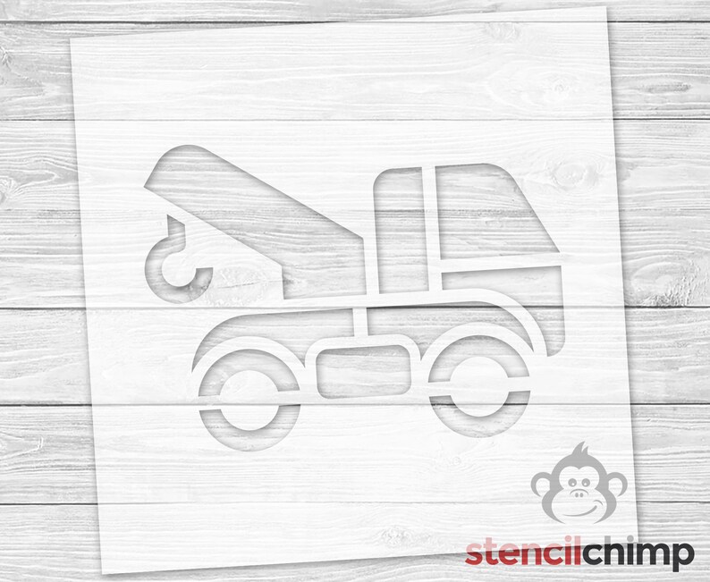 Tow Truck Stencil Construction Stencil for Kids Room Stencil | Etsy