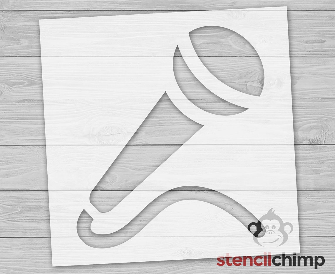 Stencil Microphone Stencil Music Stencil for DIY Signage DJ | Etsy