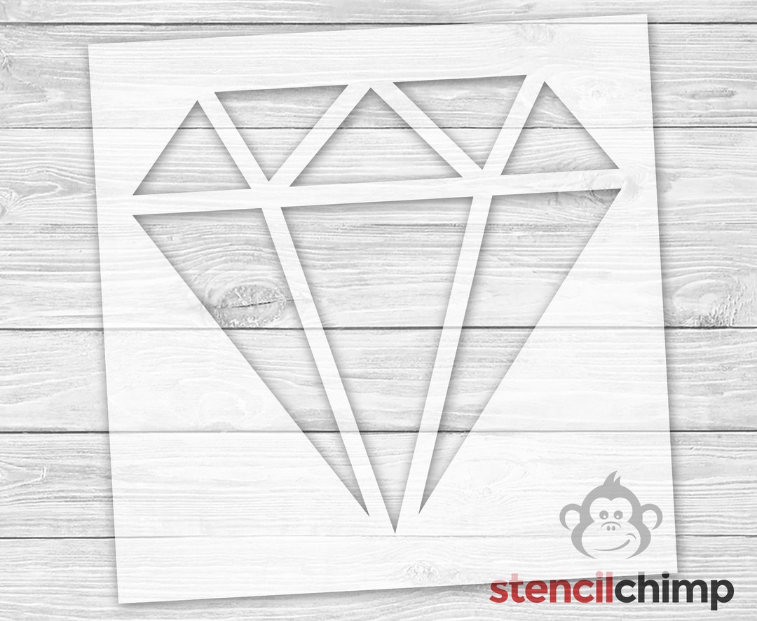 Diamond Stencil | Diamond Ring Stencil | Romance | Love Stencil ...