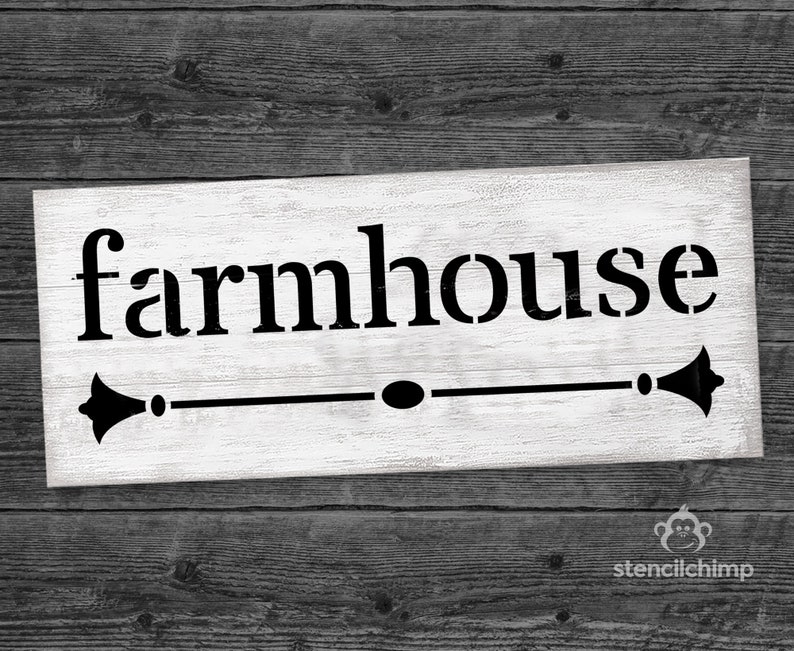 Farmhouse Stencil Rustic Stencil Vintage Stencil for Wood - Etsy