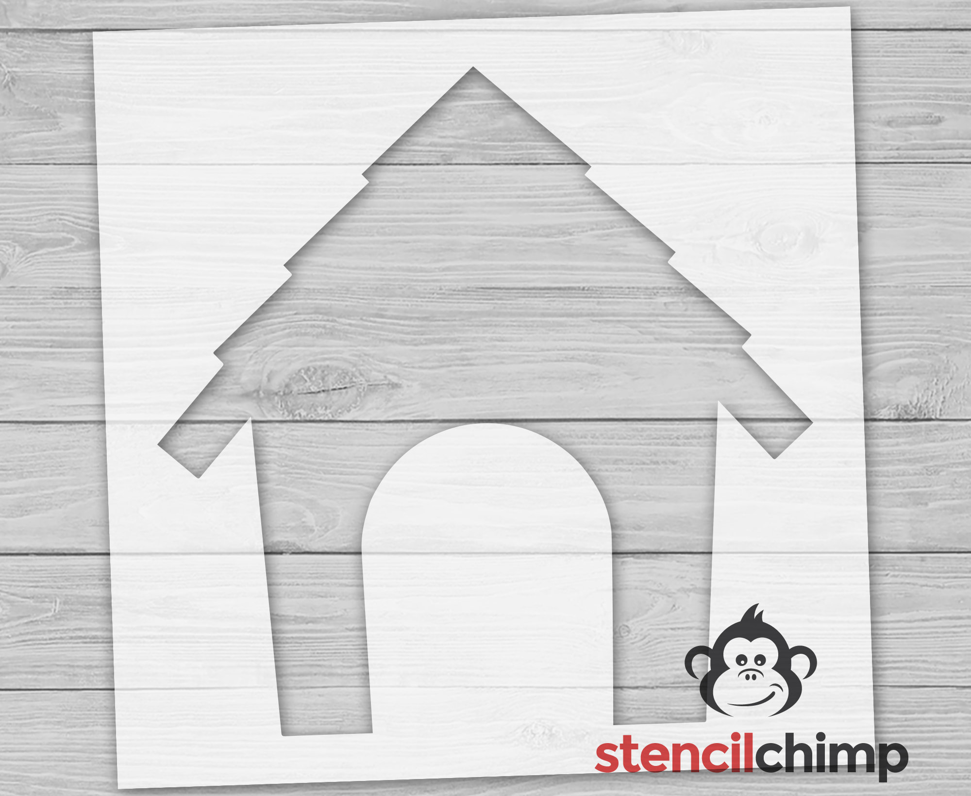 Dog House Stencil