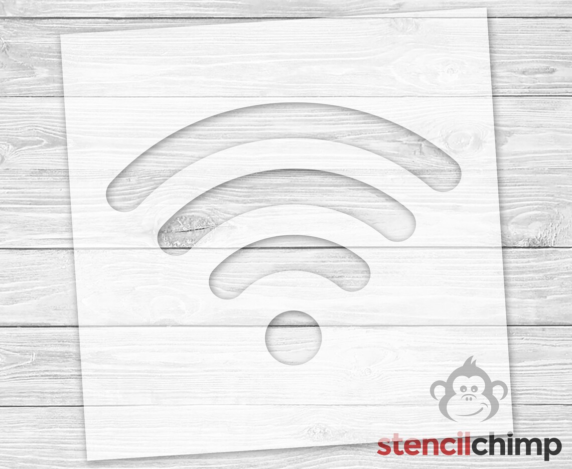 WIFI Stencil Wifi Signal Stencil for DIY Signage Tech - Etsy