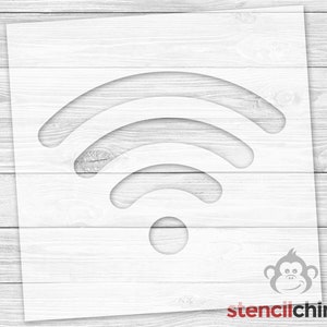 WIFI Stencil | Wifi Signal Stencil for DIY Signage | Tech Stencil ...
