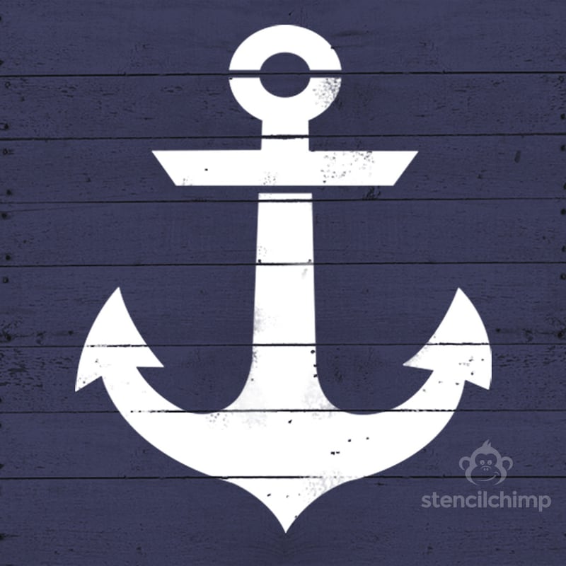 Anchor Stencil - Etsy