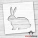 Easter Stencil | Bunny Rabbit Stencil | Sitting Bunny Stencil | Rabbit ...