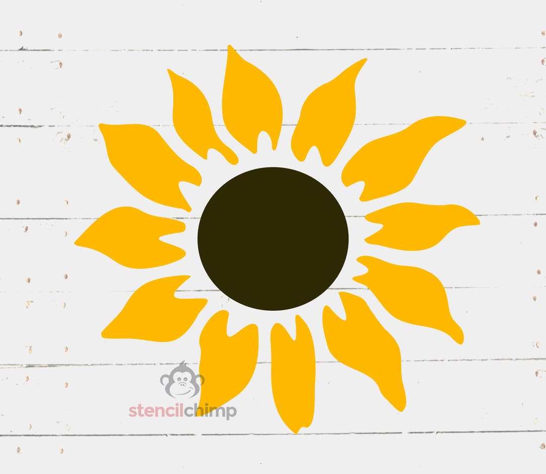 Sunflower Stencil | Flower Stencil | Sunflower Stencil for Hippies ...