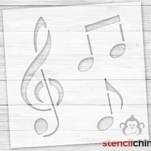 Music Notes Stencil Music Stencil for Signs DIY Pallet Art Stencil for ...