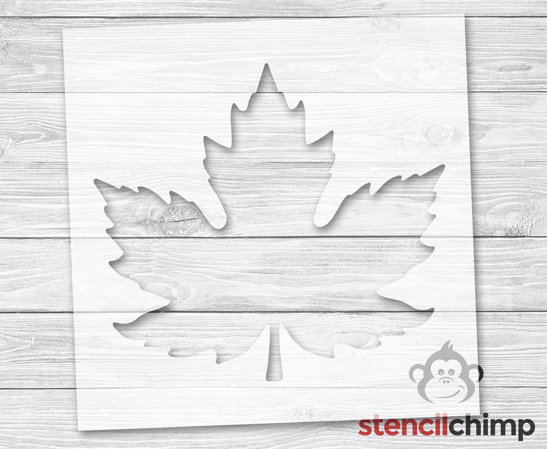 Maple Leaf Stencil | Fall Stencil | Autumn Leaves Stencil | DIY Art ...