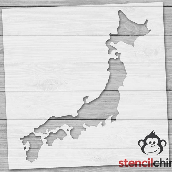 Japan Map Stencil - Etsy