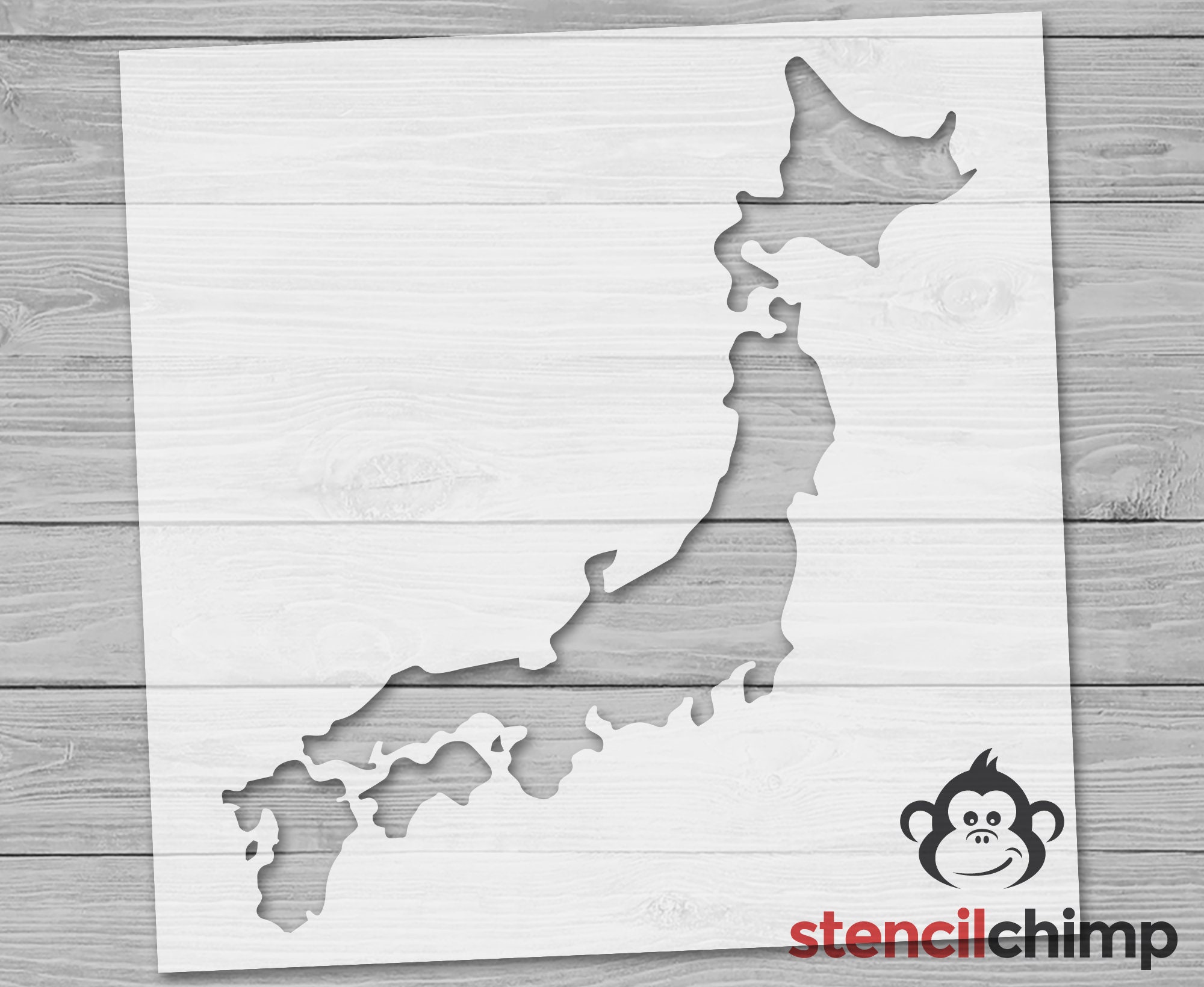 Stencil Japan Silhouette Stencil Country Stencil World Map - Etsy