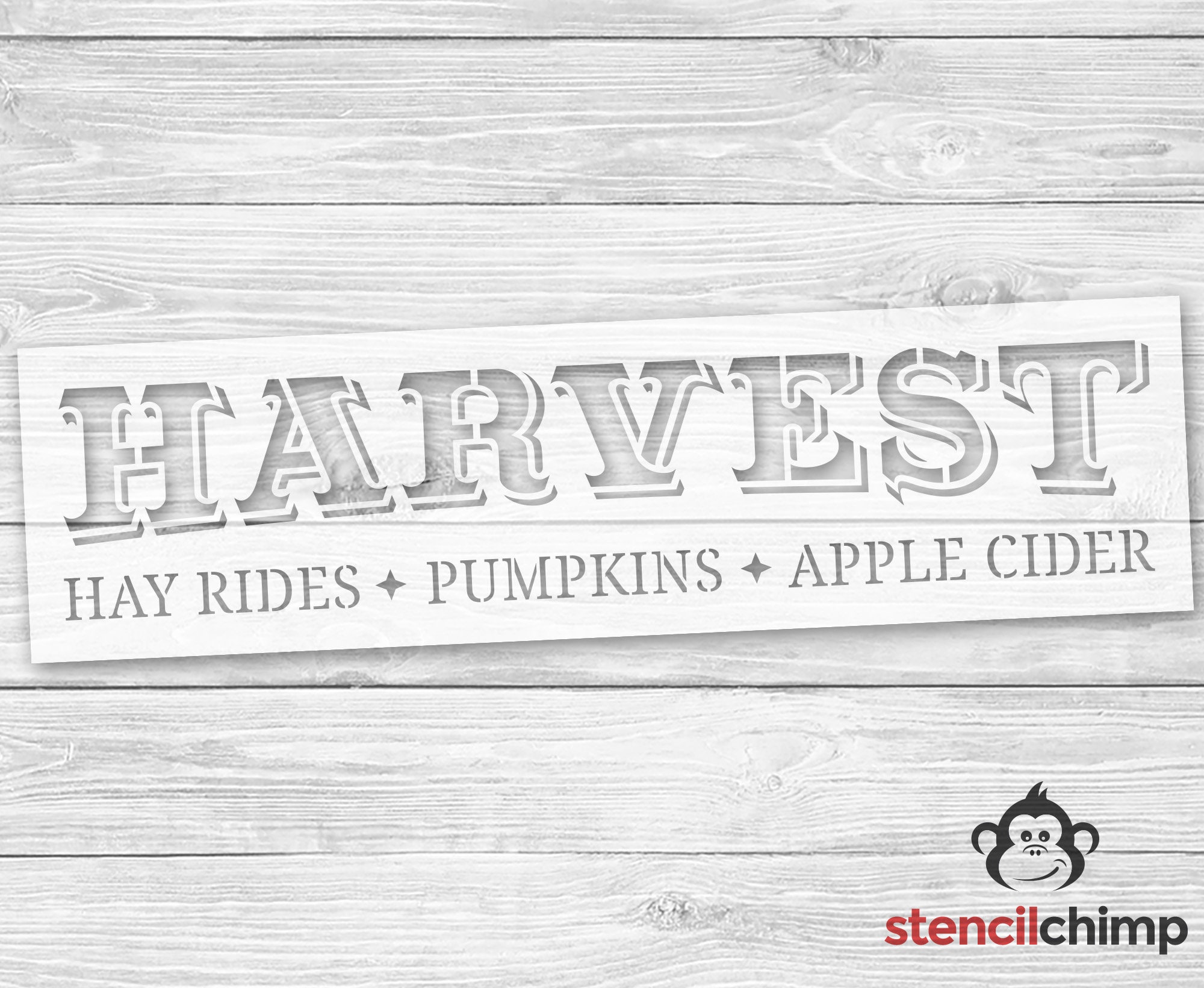 Harvest Stencil Hay Rides Pumpkins Apple Cider Stencil for | Etsy