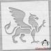 Griffin Stencil, Gryphon Stencil for Wood Sign, Mythological Creature ...