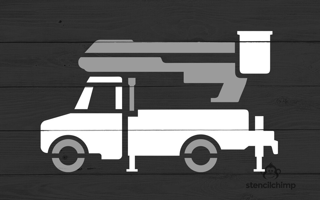Bucket Truck Stencil | Construction Vehicle Stencil Boy Room | Utility ...