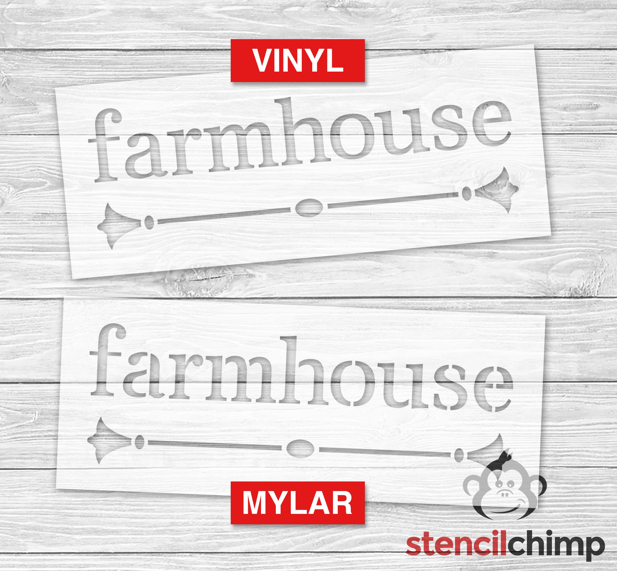 Farmhouse Stencil Rustic Stencil Vintage Stencil for Wood - Etsy