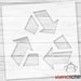 Recycling Stencil | Recycle Stencil | Earth Day Stencil | DIY Pallet ...