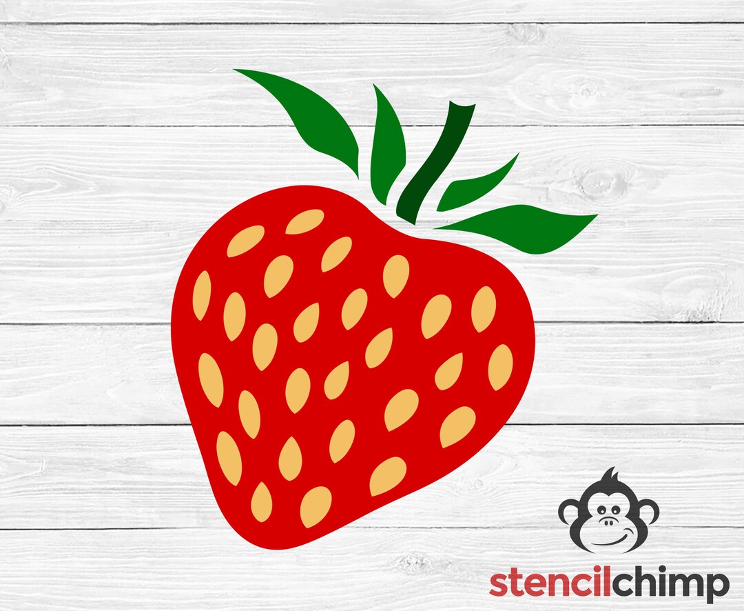 Strawberry Stencil Kit - Vibrant Garden Sign Artwork - Fun Summer Craft ...