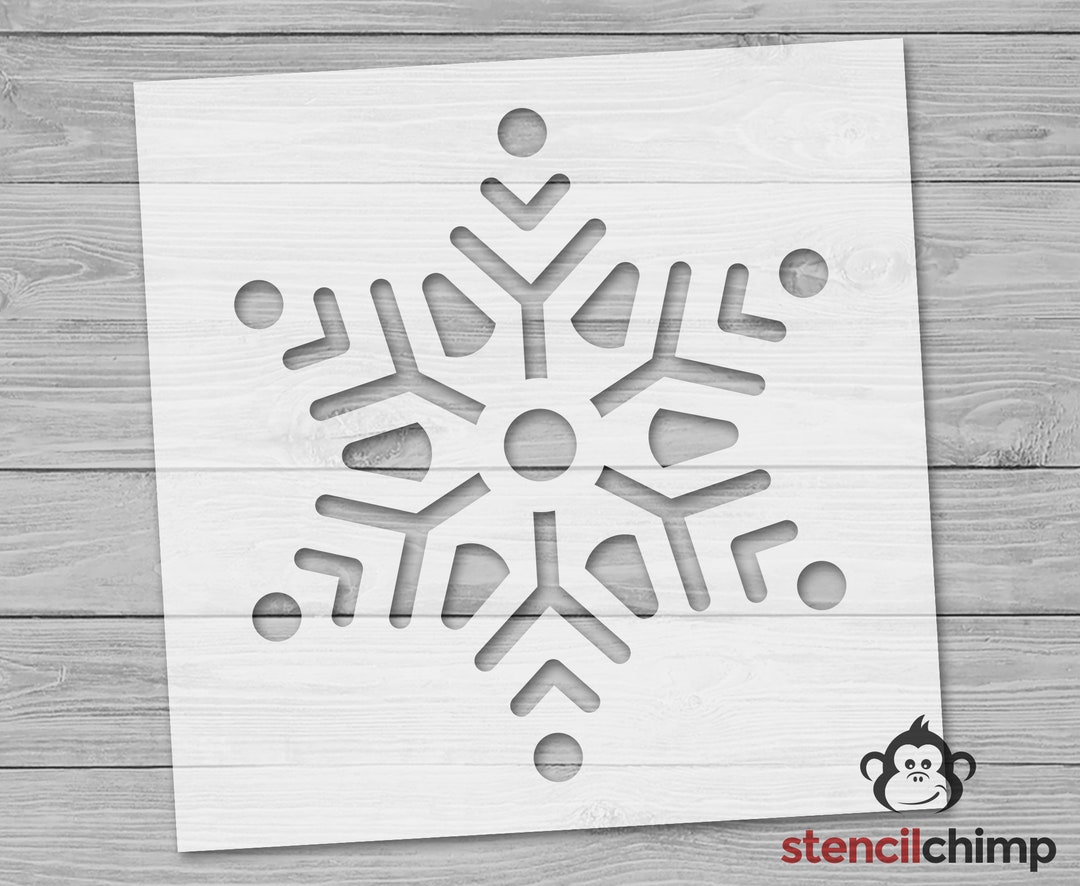 Snowflake Stencil, Christmas Stencil, Winter Decor Stencil, Let It Snow ...