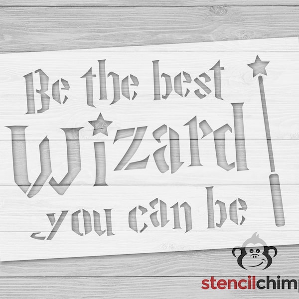 Wizard Stencil - Etsy