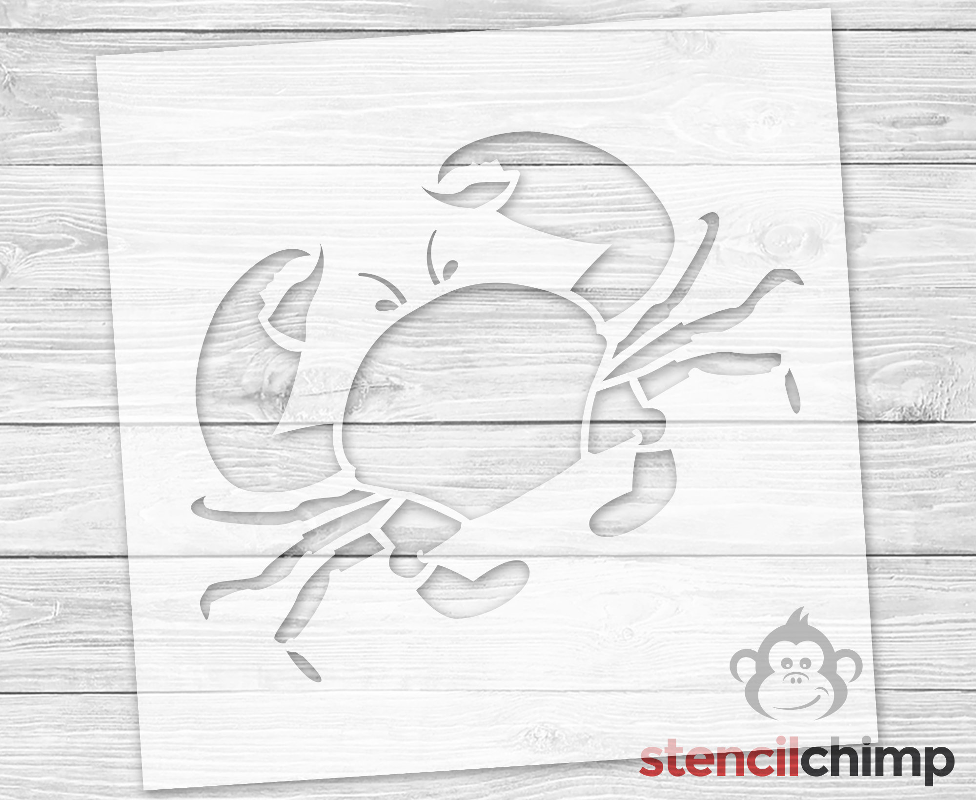 Crab Stencil | Beach Stencil | Ocean Stencil | Stencil for Beach House ...