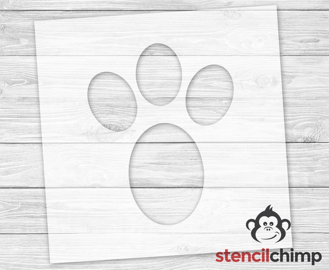 Bunny Paw Print Stencil for Easter| Rabbit Stencil for Spring Decor ...