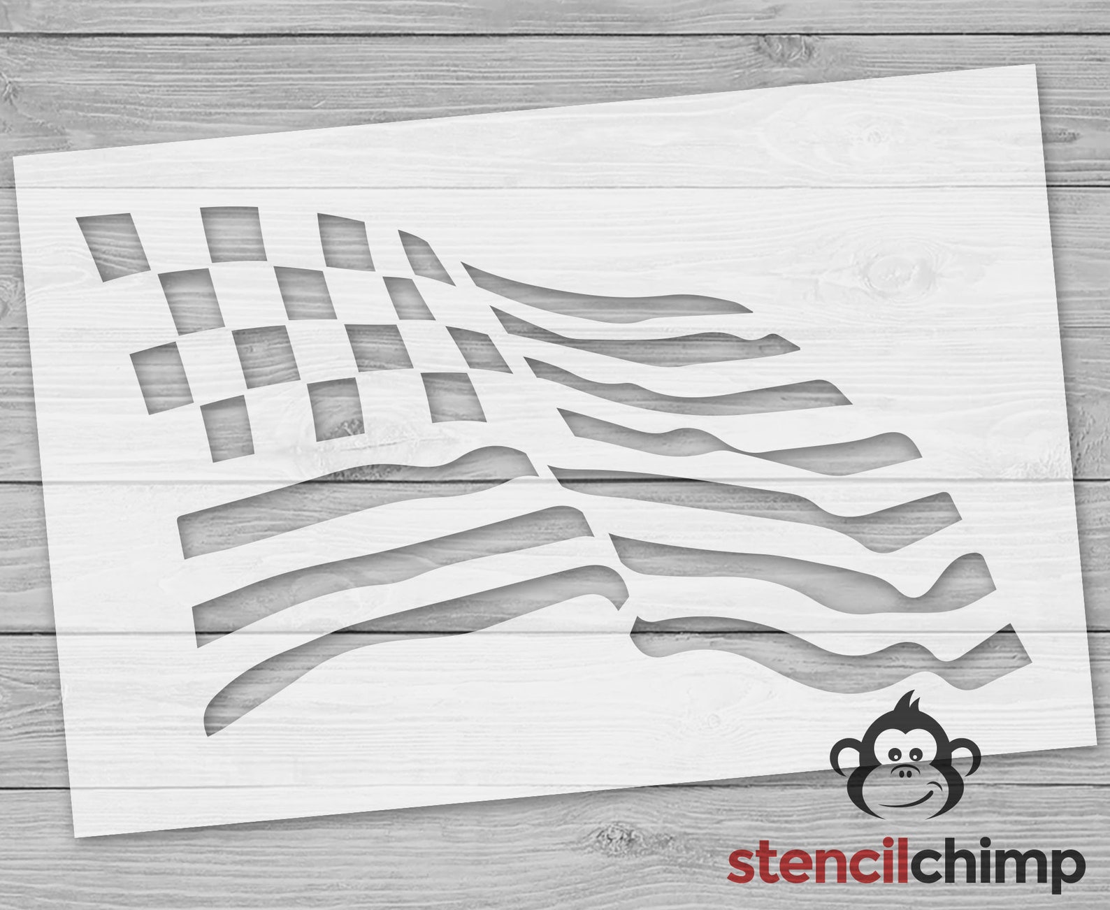 Stencil Checkered American Flag Stencil Race Flag United - Etsy Hong Kong
