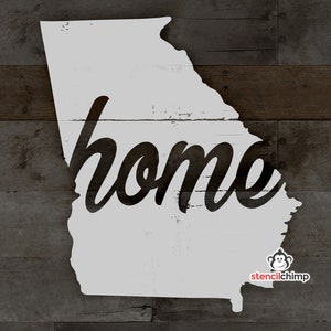 Georgia Stencil | Love Your Home State Stencil | Home Stencil ...