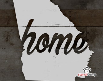 Georgia Stencil, Mylar Reusable Stencil, Stencil, FAST SHIPPING - Etsy
