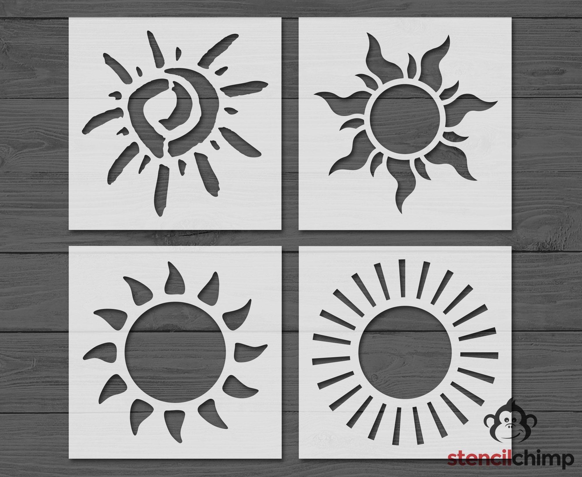 Sun Stencil Designs