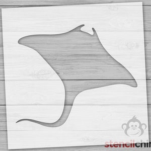 Stencil, Stingray Stencil, Ocean Stencil, Sea Animal Stencil for Wood ...