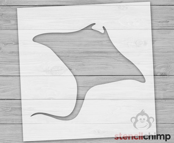 Stencil Stingray Stencil Ocean Stencil Sea Animal Stencil | Etsy