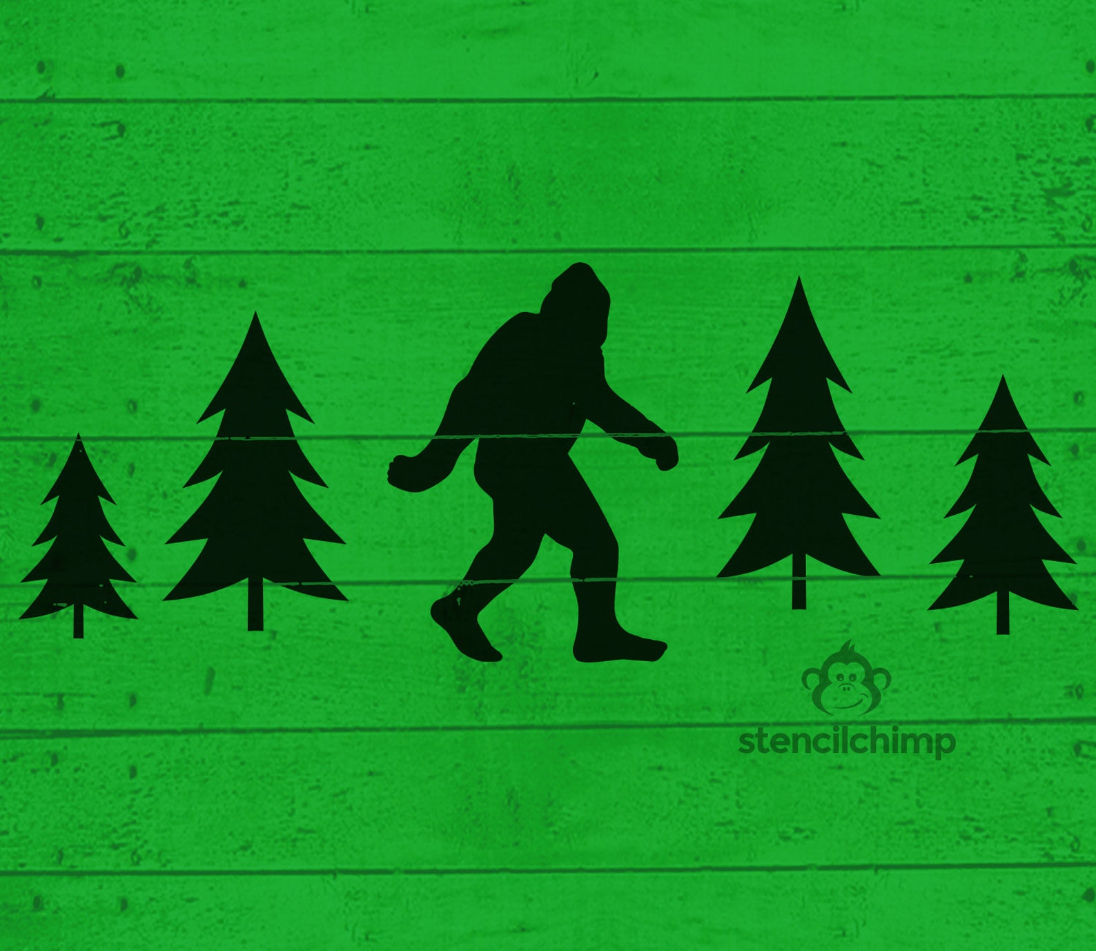 Sasquatch Stencil Funny Stencil Yeti Stencil Big Foot - Etsy