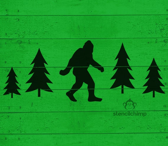 Sasquatch Stencil Funny Stencil Yeti Stencil Big Foot | Etsy