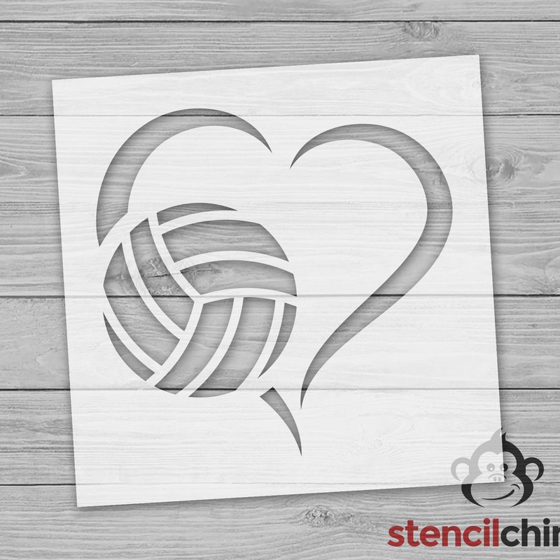 Volleyball Paint Stencil - Etsy