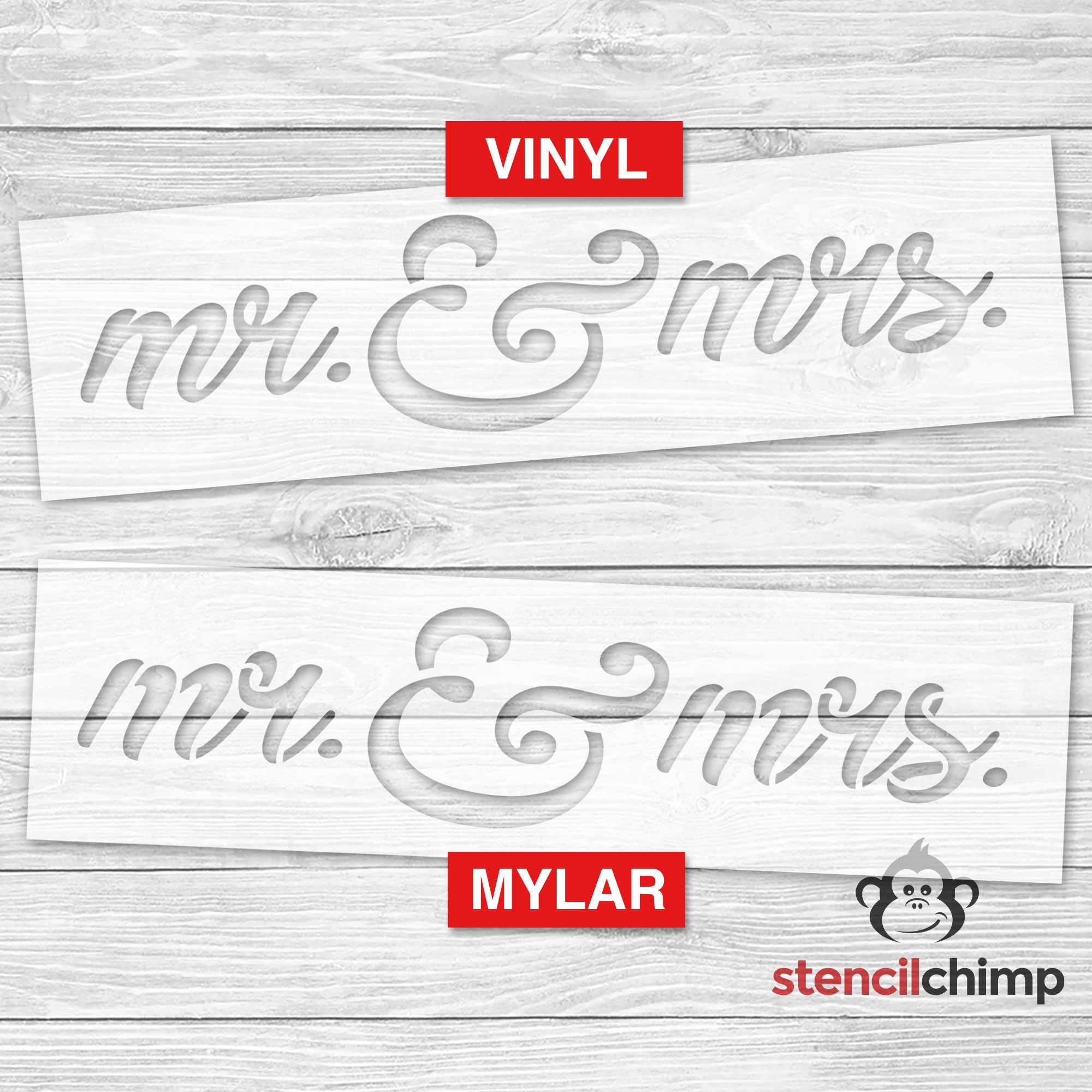 Mr & Mrs Stencil Wedding Stencil Anniversary Stencil - Etsy
