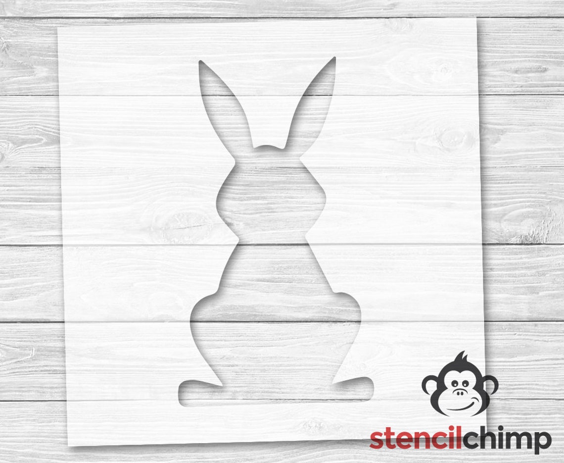 Bunny Stencil for Easter Rabbit Stencil for Spring Spring - Etsy
