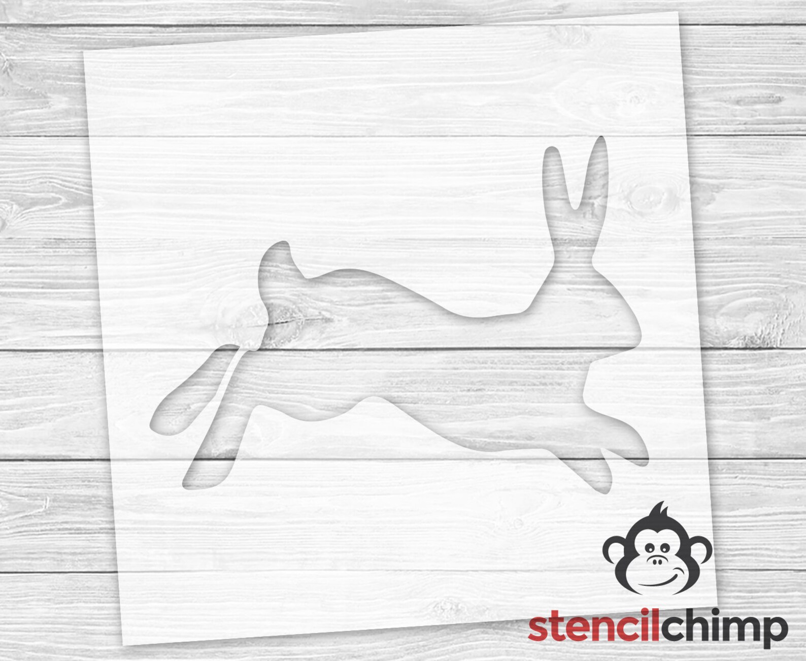 Running Bunny Stencil for Easter Bunny Stencil Easter - Etsy