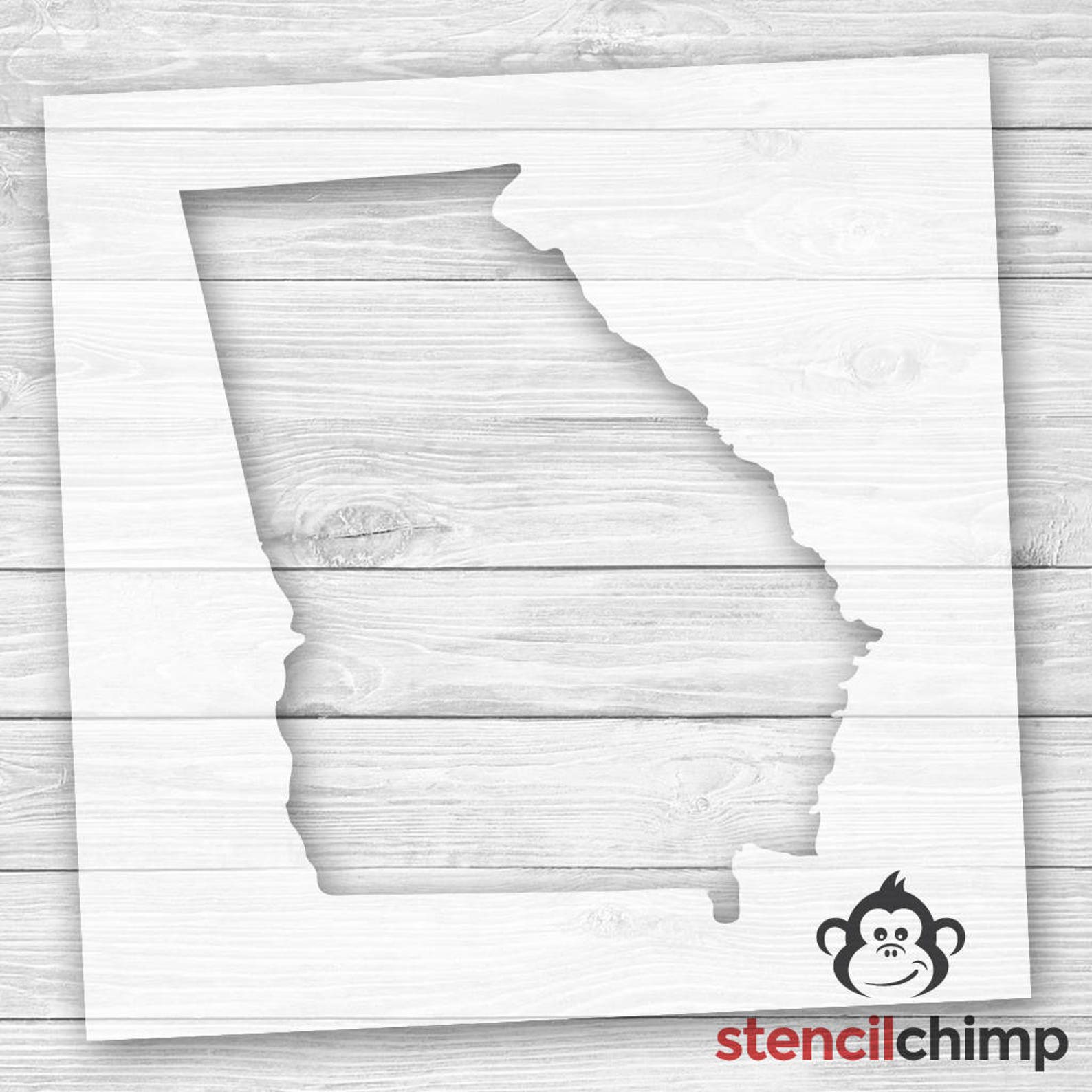 Stencil Georgia State Outline Stencil Georgia Stencil US - Etsy