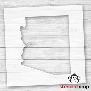 Arizona State Outline Stencil for DIY Pallet Art | US Map Stencil ...