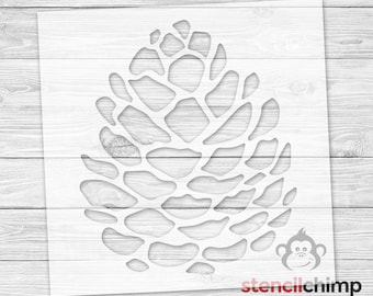 Pine Cone Stencil - Etsy