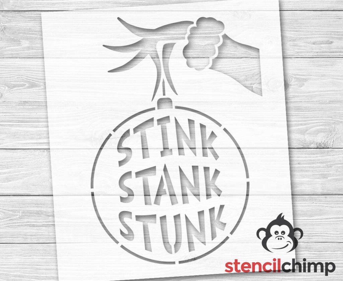 Stink Stank Stunk Stencil Christmas Stencil Holiday | Etsy