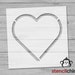 Heart Outline Stencil Simple Heart Stencil Heart Shape - Etsy